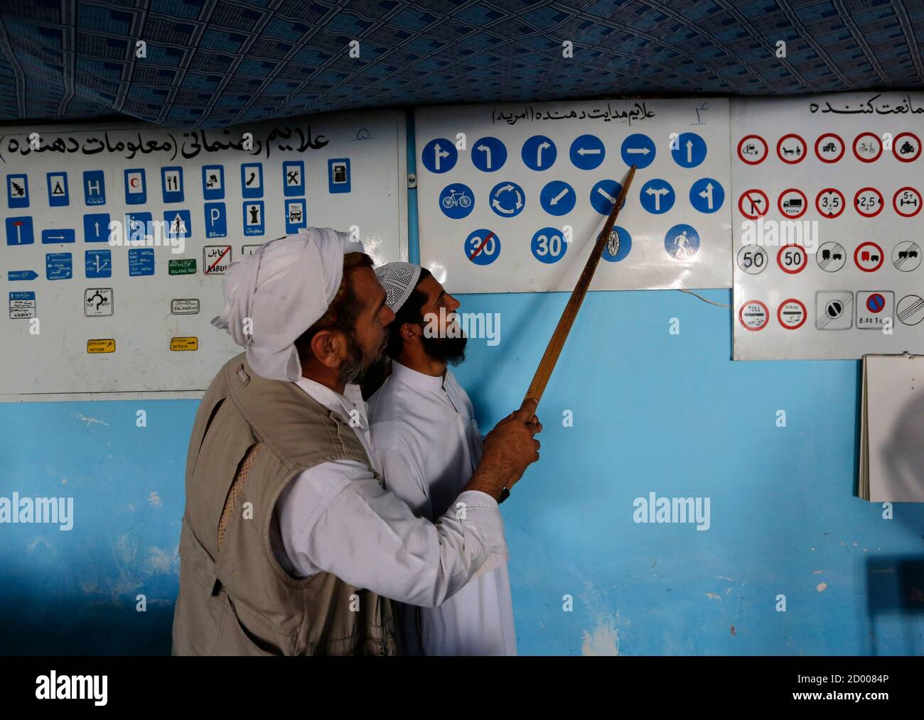 Man driving road signs hi-res stock photography and images - Alamy