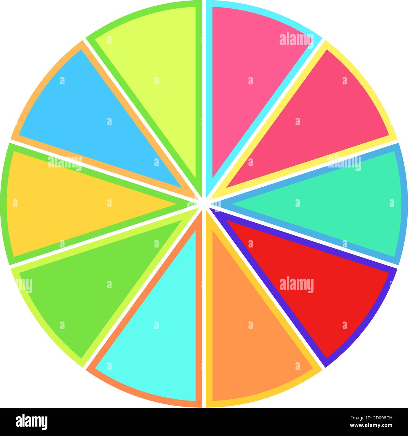 simple pie chart-graph and diagram vector illustration. circle ...