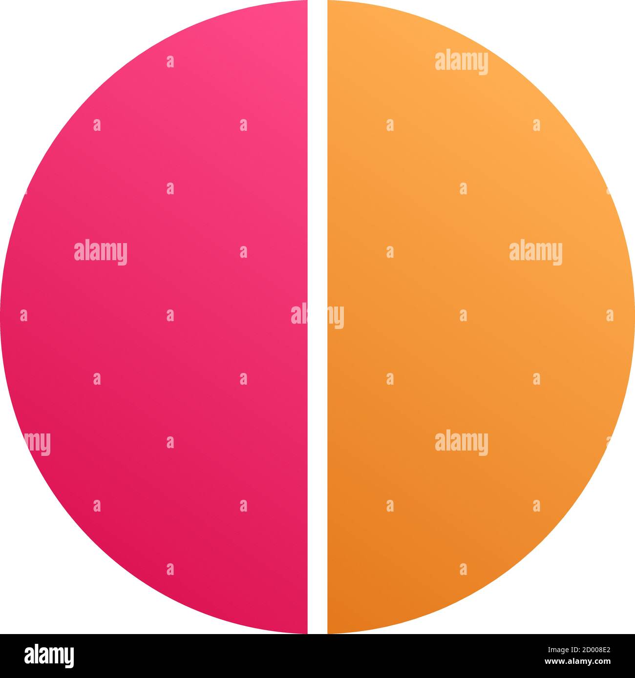 simple pie chart-graph and diagram vector illustration. circle ...