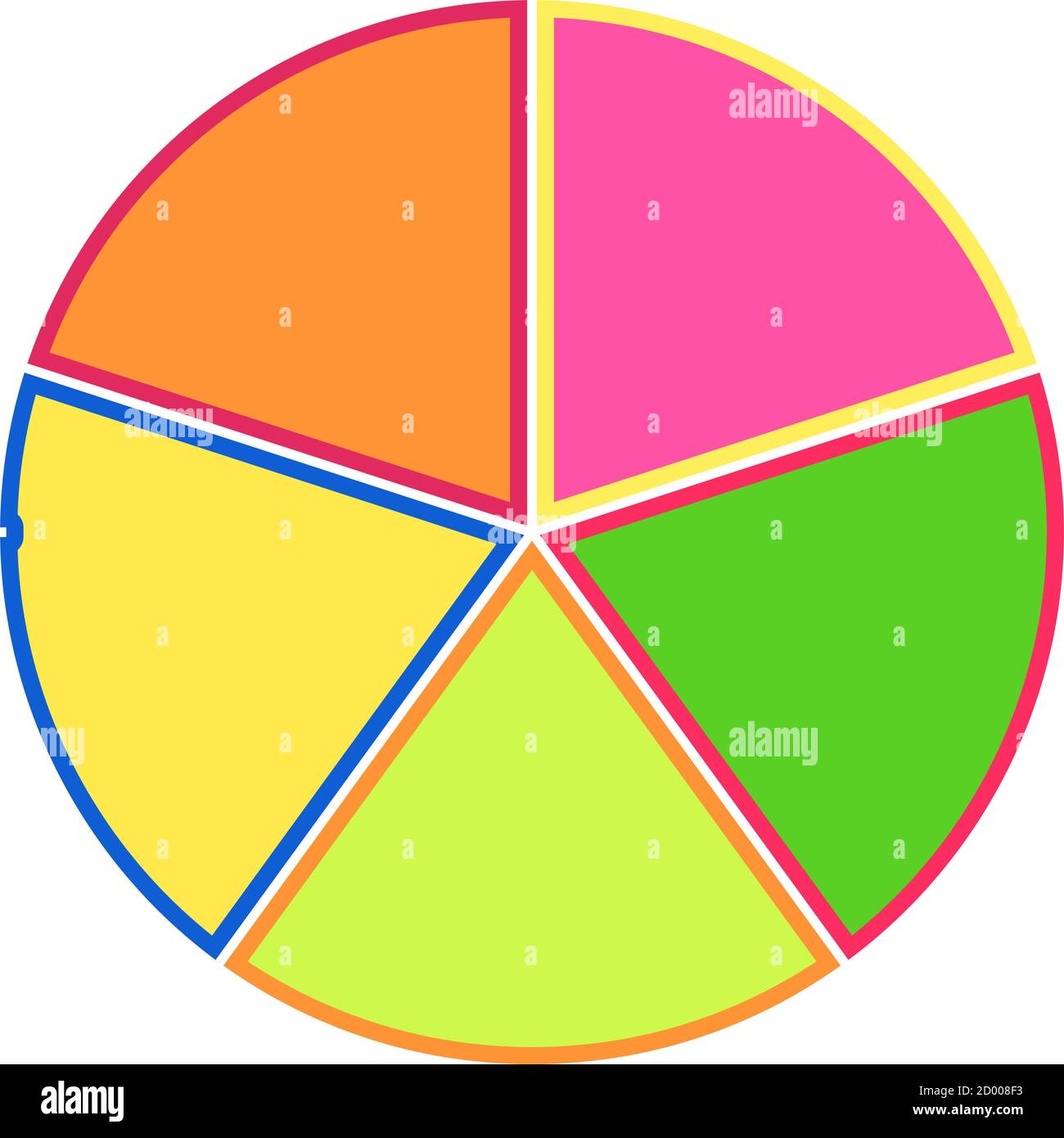 simple pie chart-graph and diagram vector illustration. circle ...