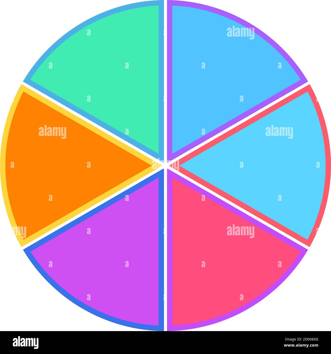 simple pie chart-graph and diagram vector illustration. circle ...