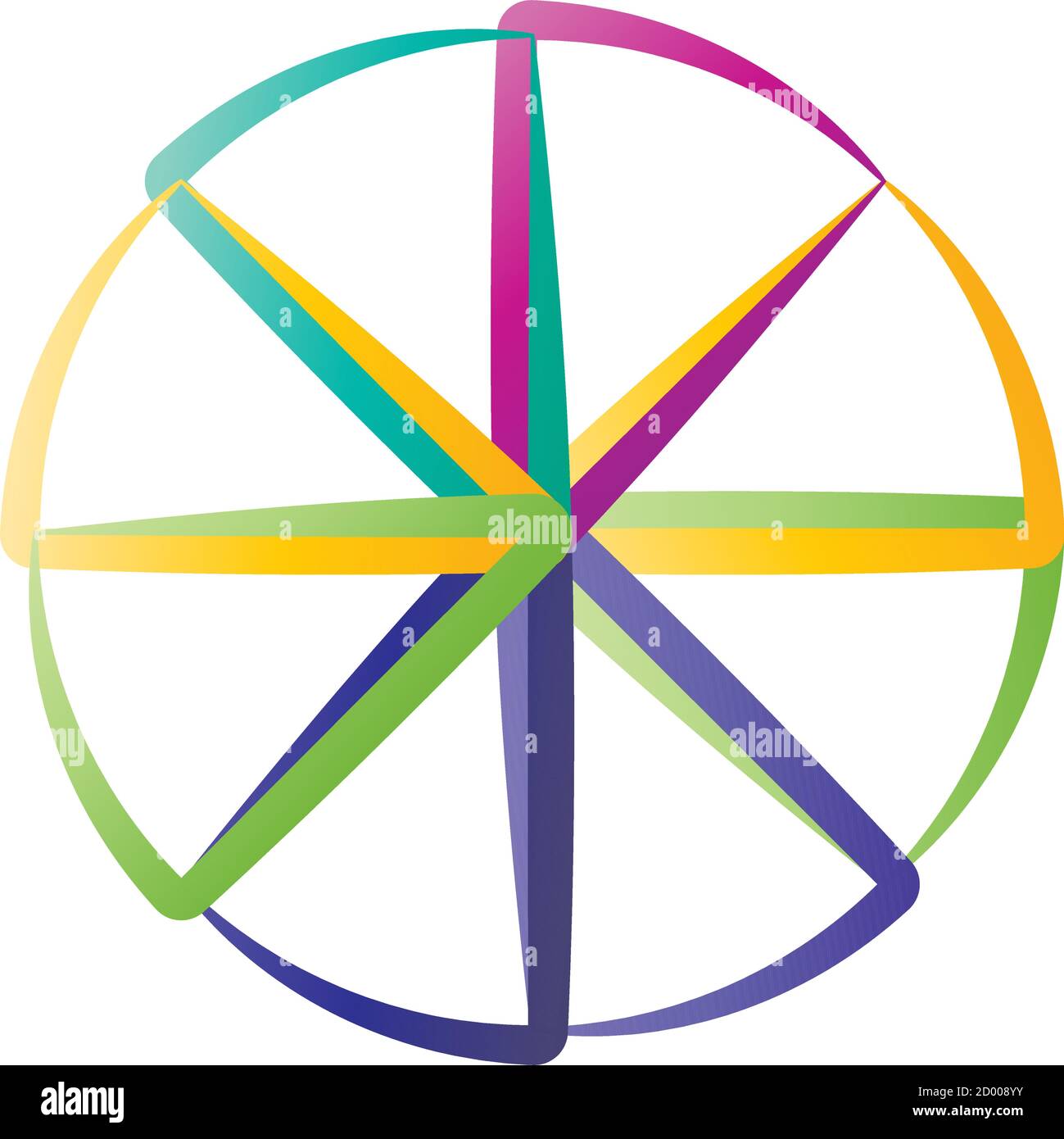 simple pie chart-graph and diagram vector illustration. circle ...