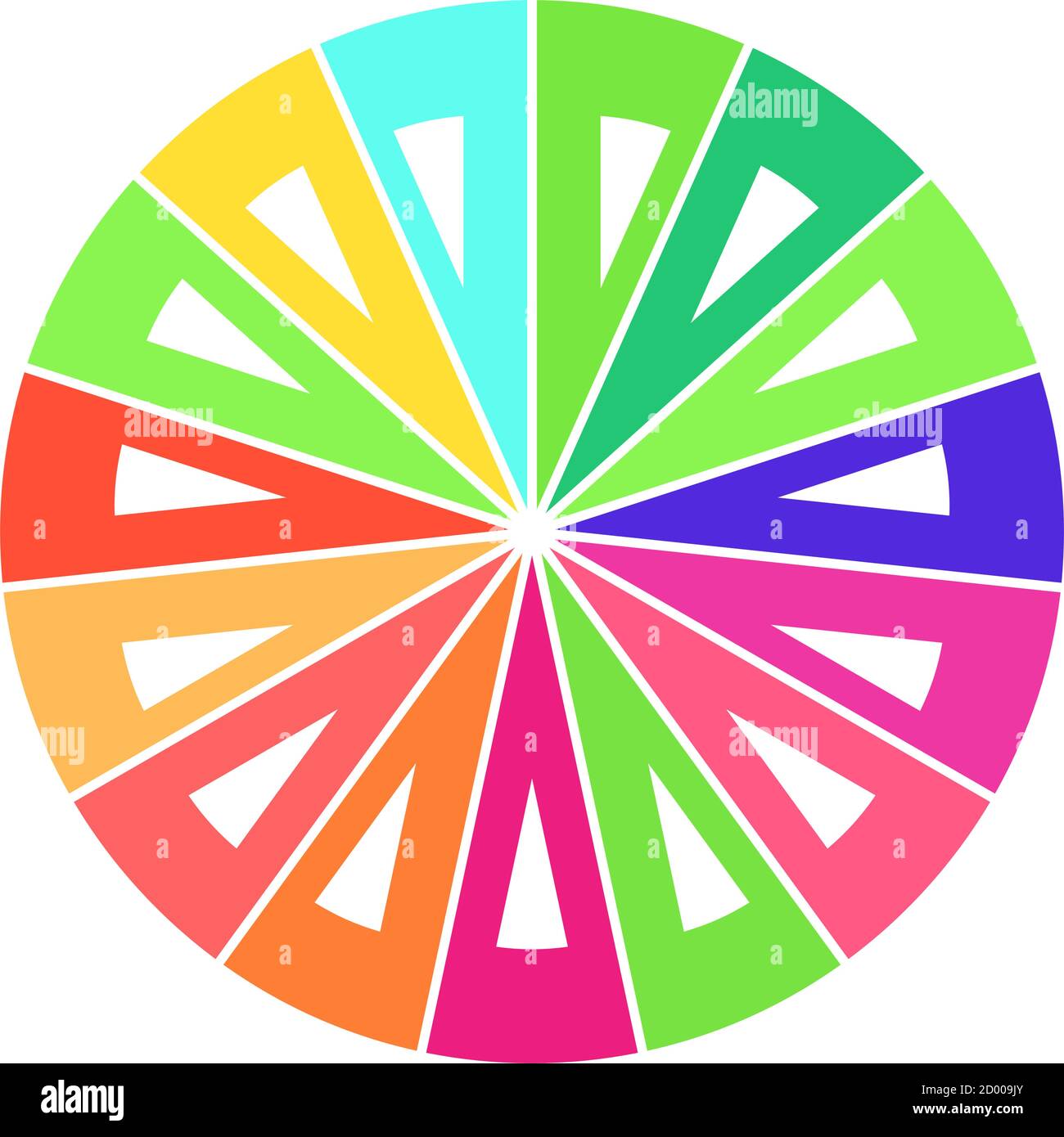 simple pie chart-graph and diagram vector illustration. circle ...