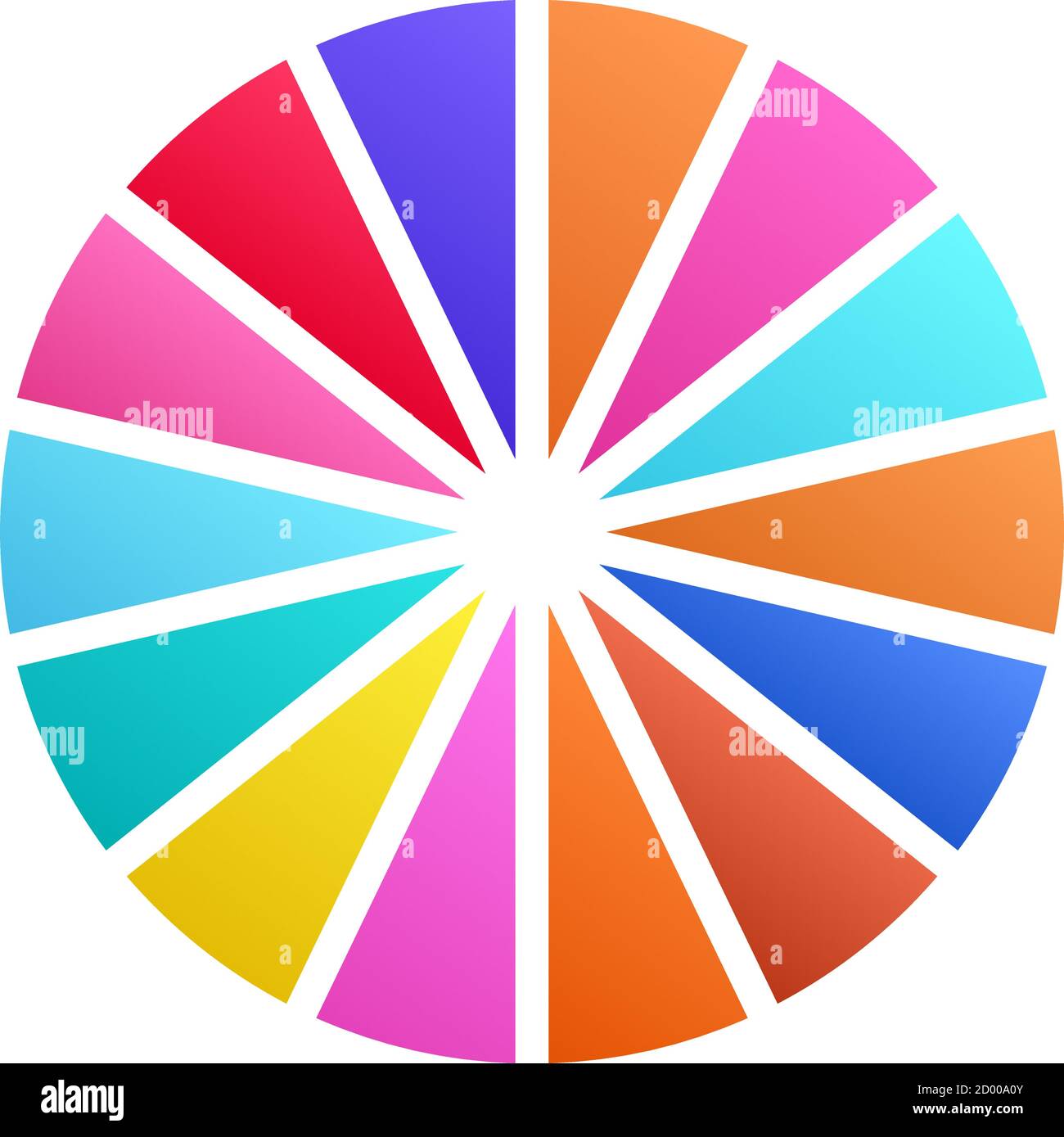 simple pie chart-graph and diagram vector illustration. circle ...