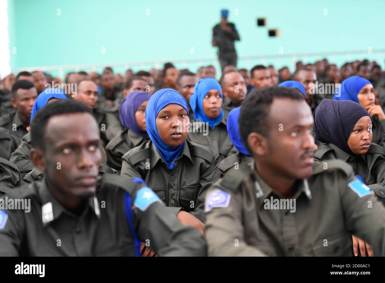 Somali Federal Darwish Police who are part of the Somali Police Force ...