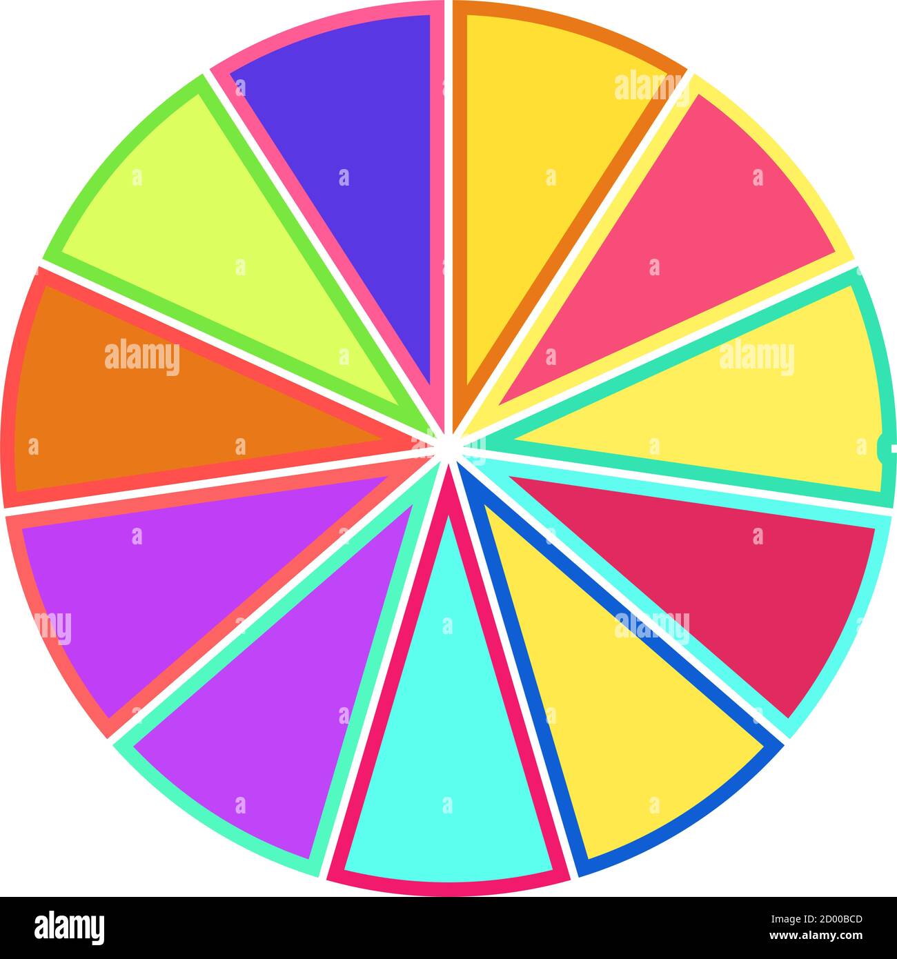 simple pie chart-graph and diagram vector illustration. circle ...