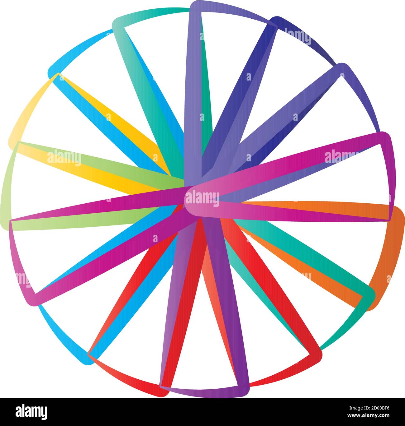 simple pie chart-graph and diagram vector illustration. circle ...
