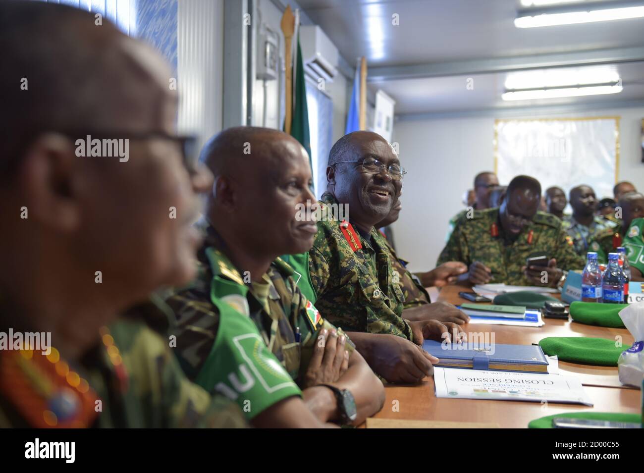 Lieutenant General Jim Owoyesigire, AMISOM Force Commander, addresses ...