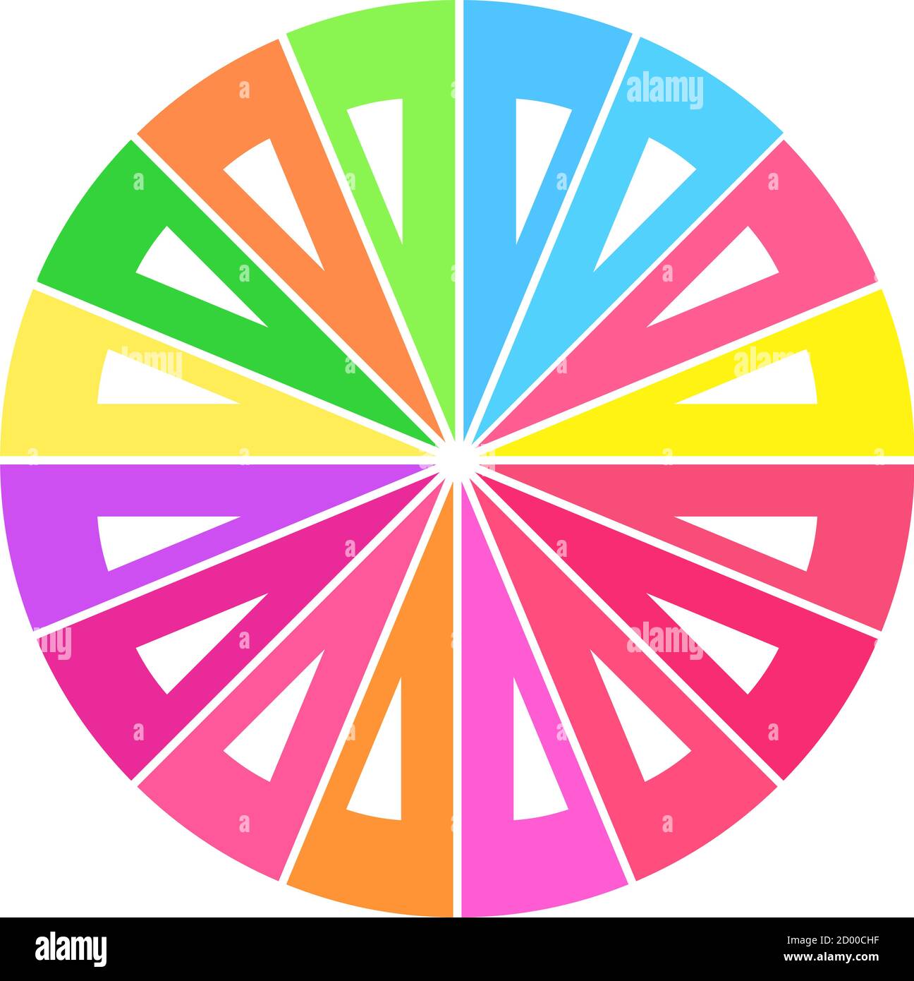 simple pie chart-graph and diagram vector illustration. circle ...
