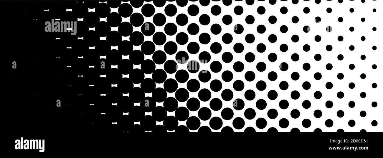 Circle halftone, screentone vector illustrations. Dots, dotted ...