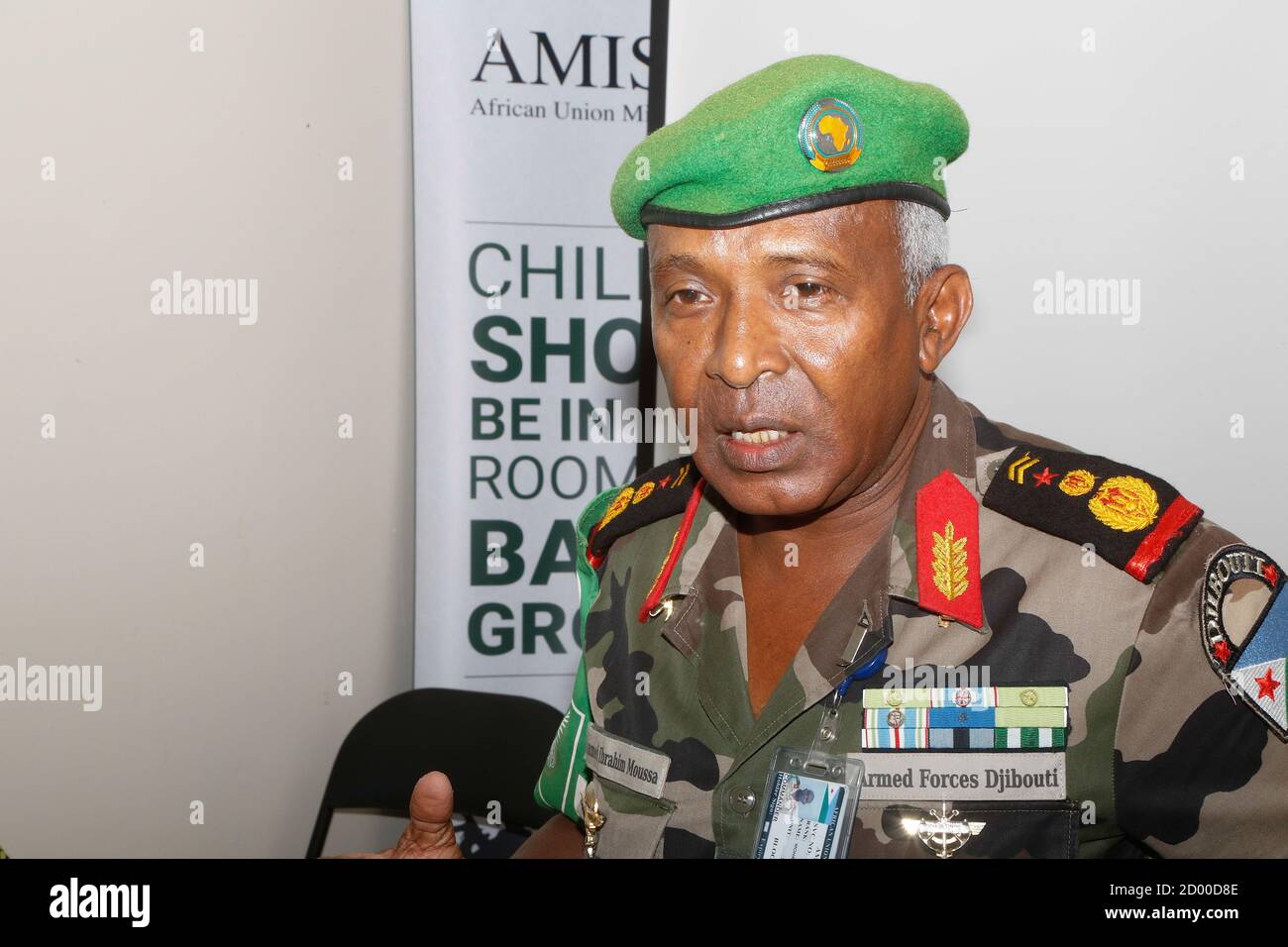 AMISOM Sector Four Commander, Col. Mohamed Ibrahim Moussa addresses ...