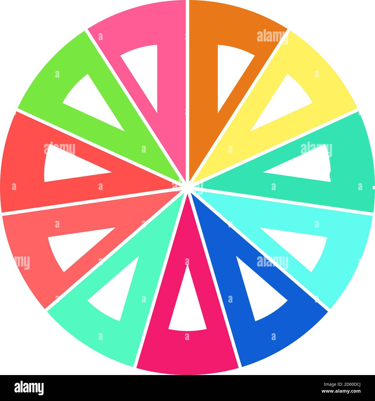 simple pie chart-graph and diagram vector illustration. circle ...