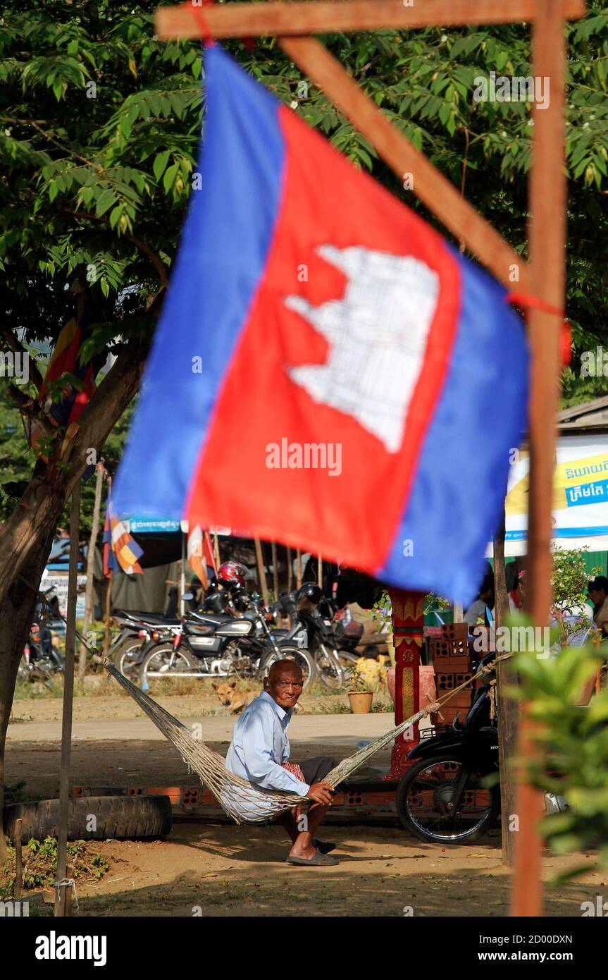 Khmer rouge flag hi-res stock photography and images - Alamy