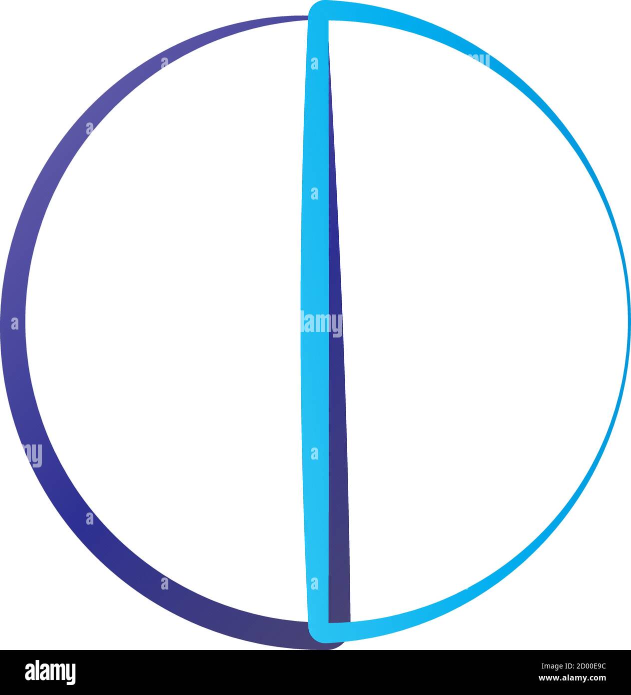 simple pie chart-graph and diagram vector illustration. circle ...