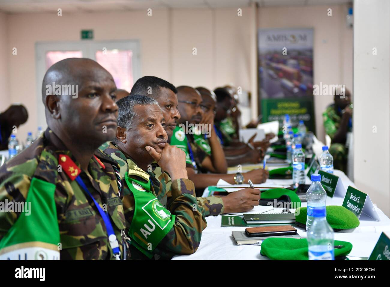 Senior officers of the Somali National Army, Somali Police Force, and ...