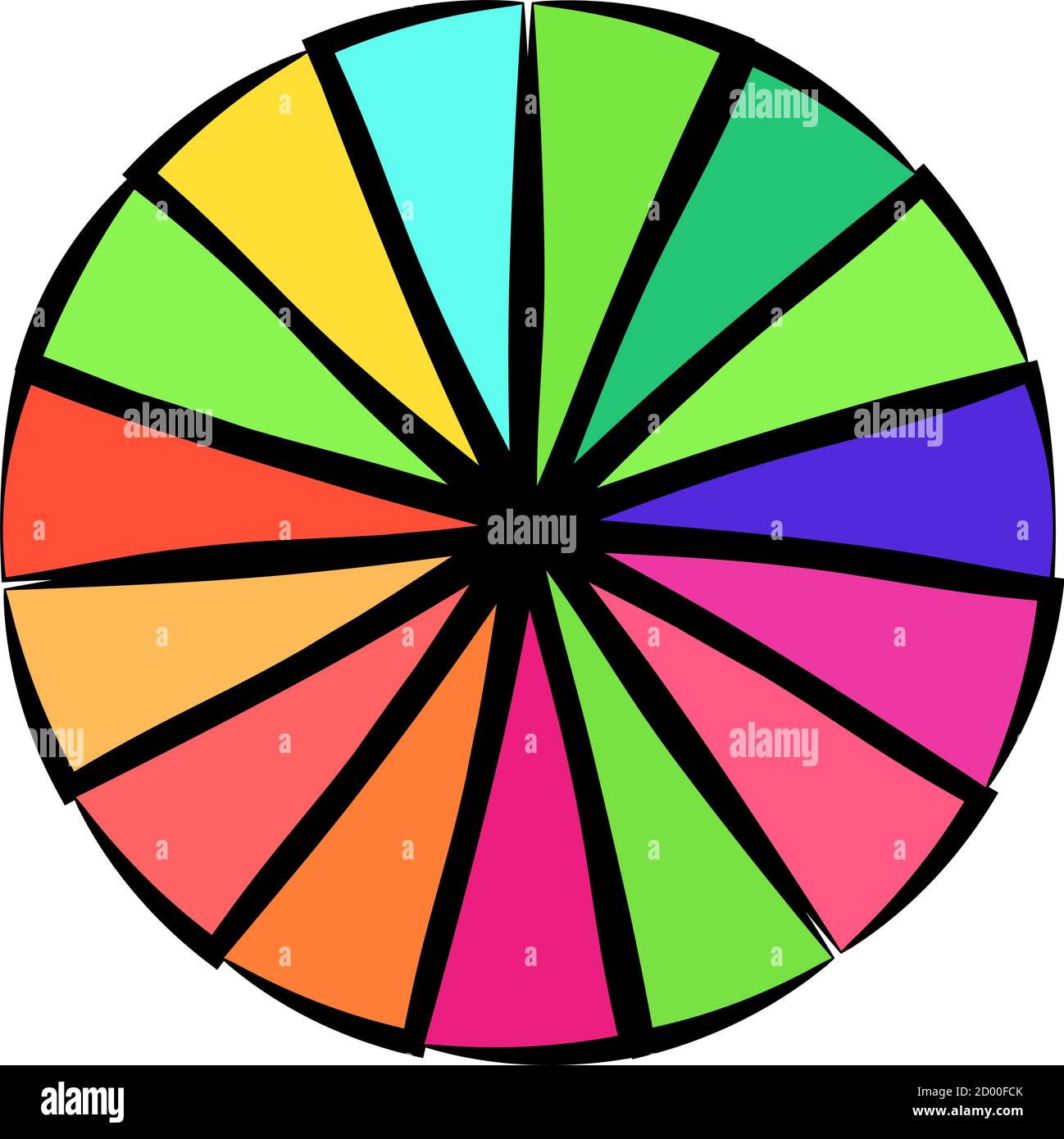 simple pie chart-graph and diagram vector illustration. circle ...