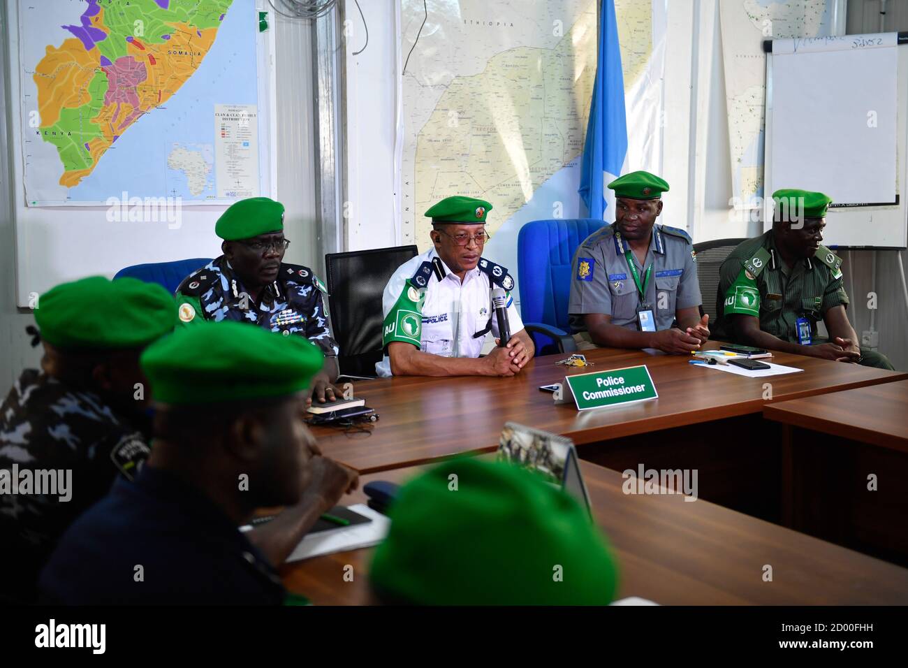 On February 8, 2020, senior police officers from the African Union ...