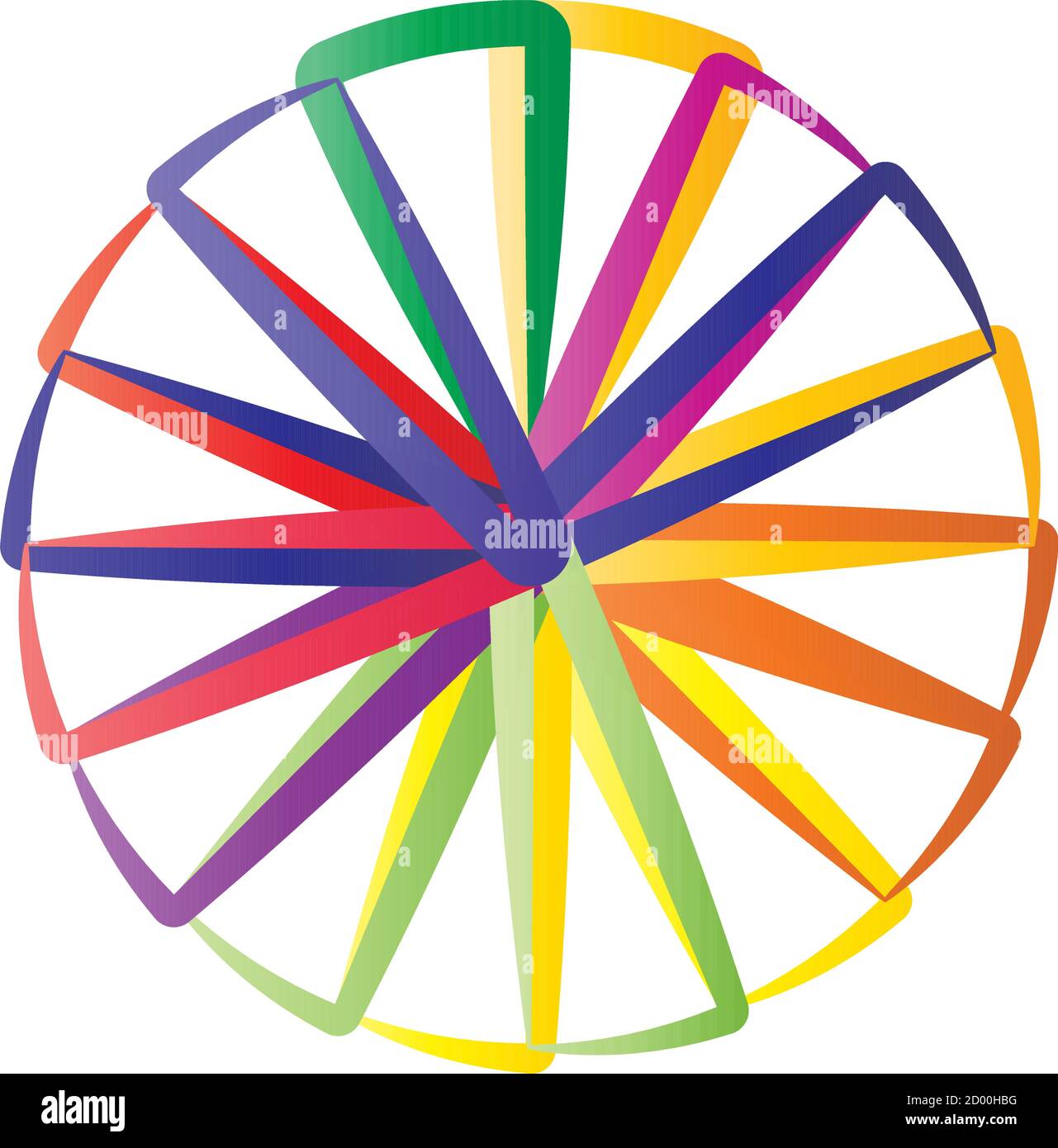 simple pie chart-graph and diagram vector illustration. circle ...