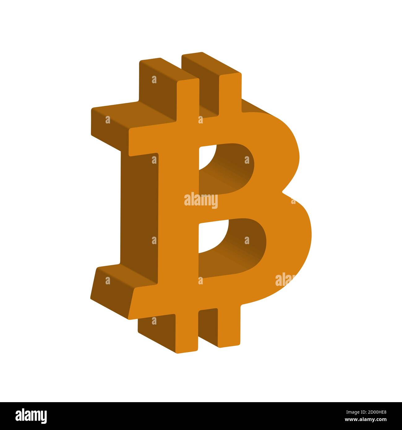 A 3d orange bitcoin symbol background image Stock Photo - Alamy