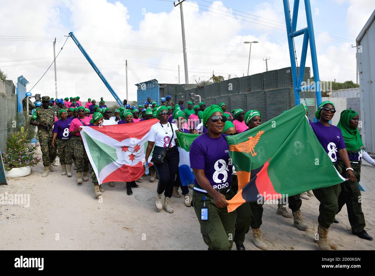 On March 8, 2020, female peacekeepers of the African Union Mission in ...
