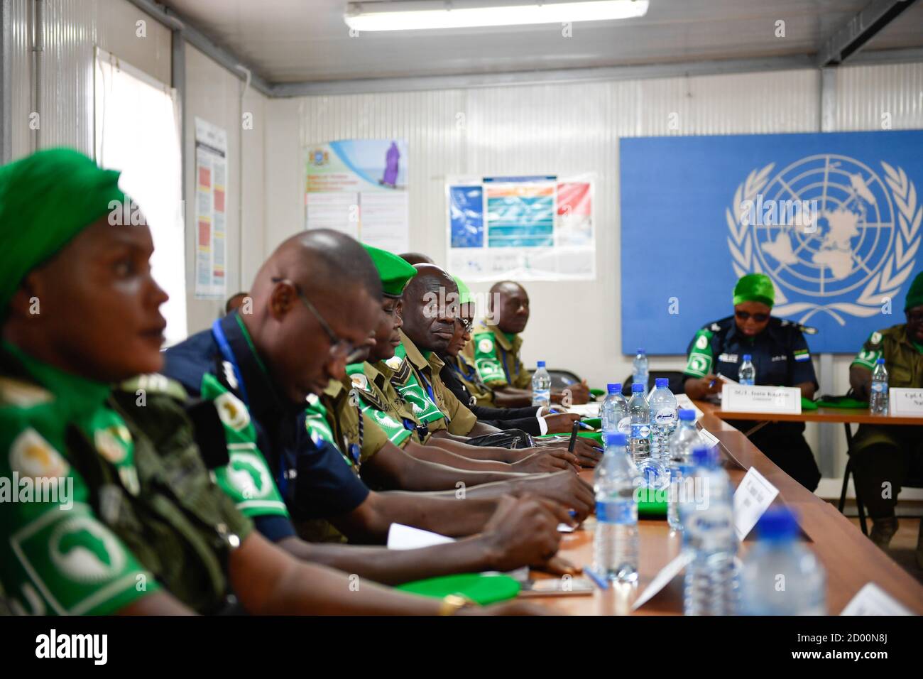 Newly deployed Individual Police Officers (IPOs) under the African ...