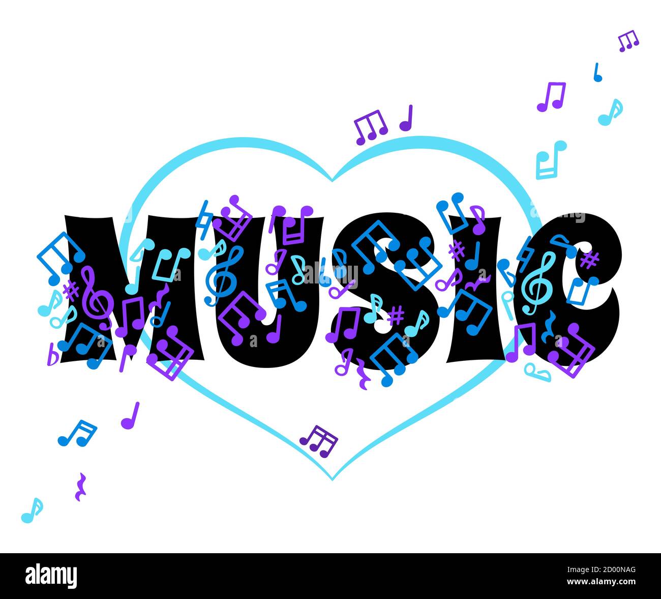 Abstract Banner Music. Vector concept I love music. template with ...