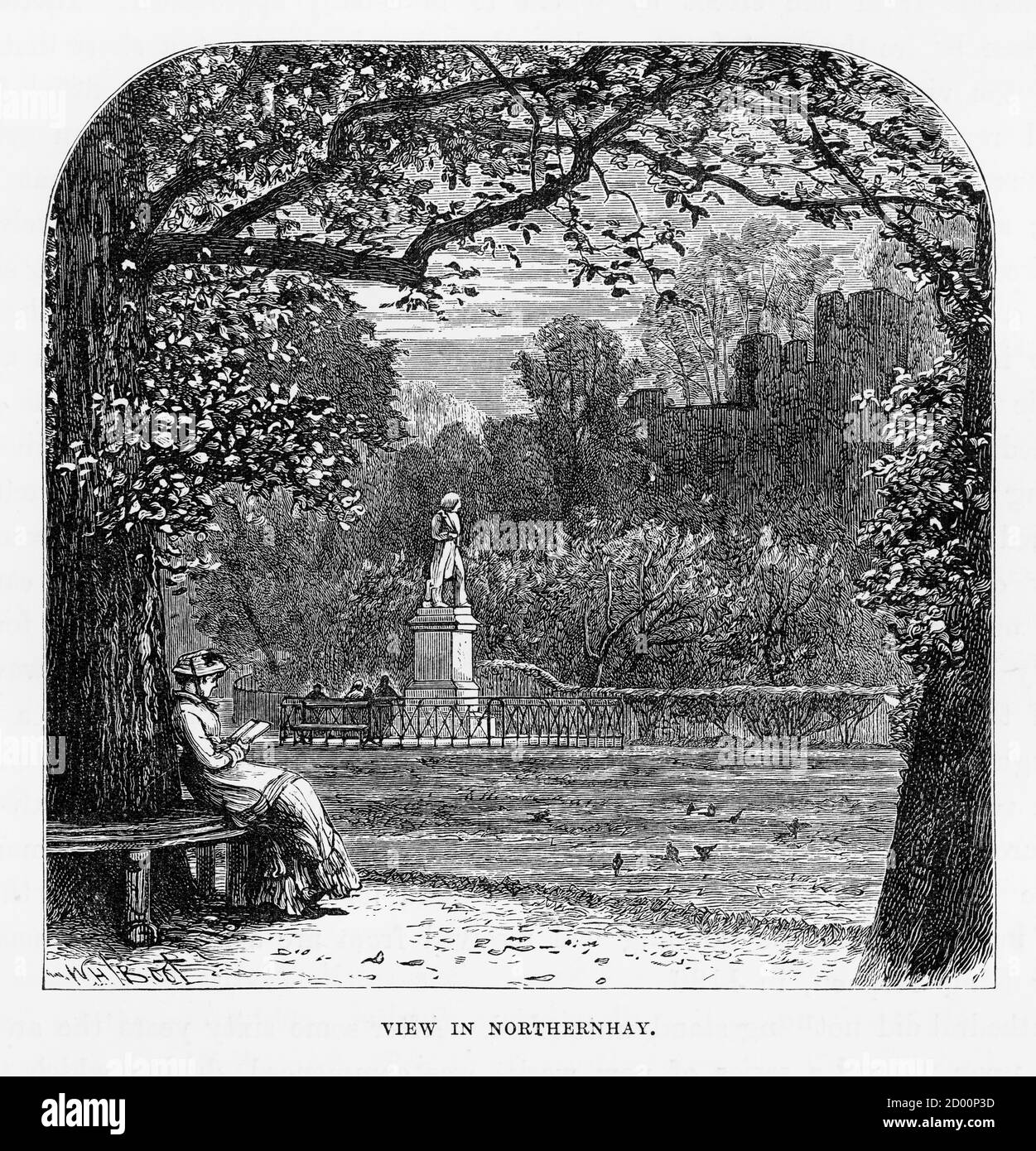 Very Rare, Beautifully Illustrated Antique Engraving of Victorian ...