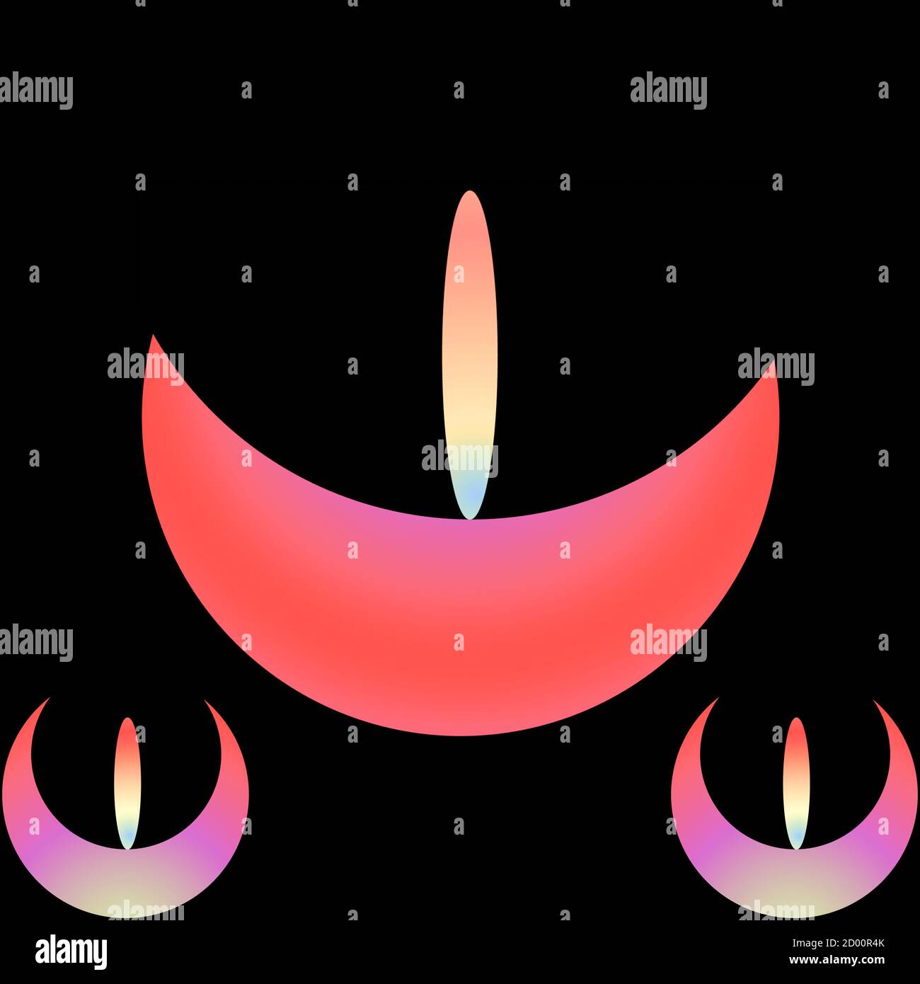 Abstract colorful oil lamp design illustration image Stock Photo - Alamy