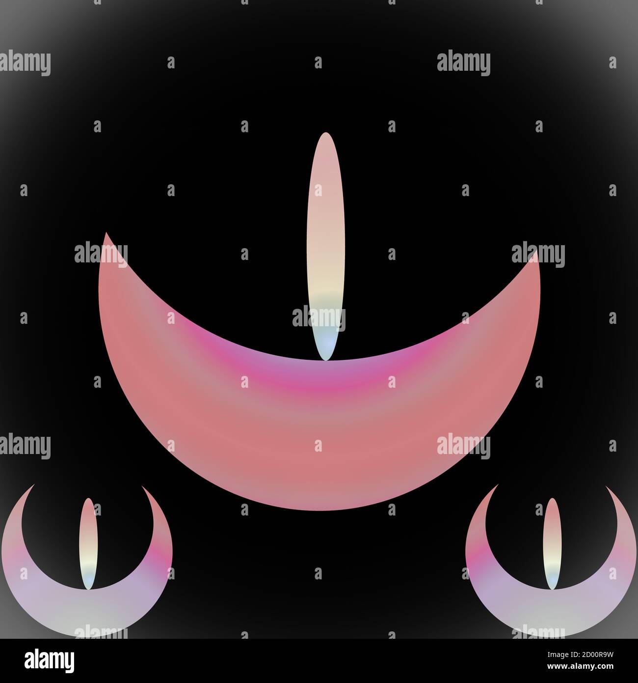 Abstract colorful oil lamp design illustration image Stock Photo - Alamy
