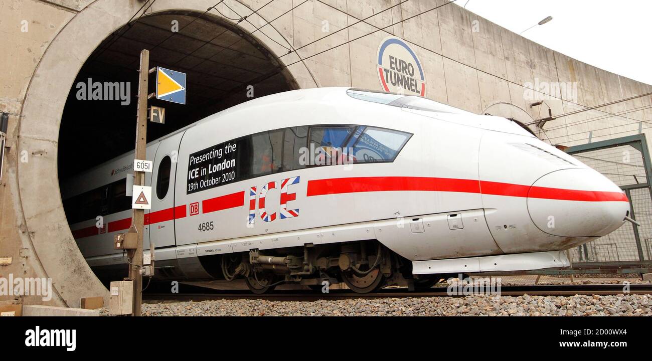 Ice high speed train tunnel hi-res stock photography and images - Alamy