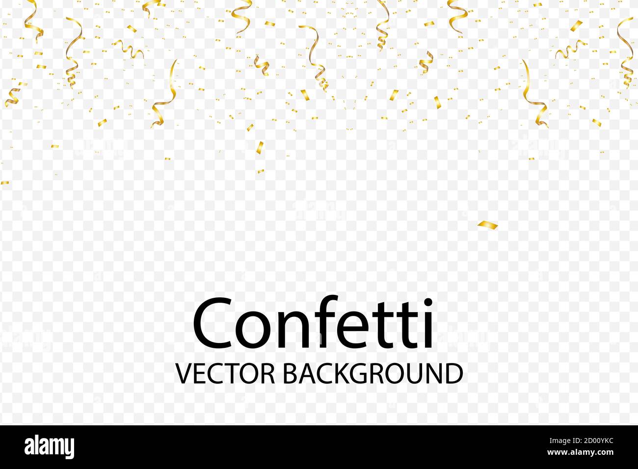Celebration Background With Gold Confetti Gold Glitter Confetti Flying