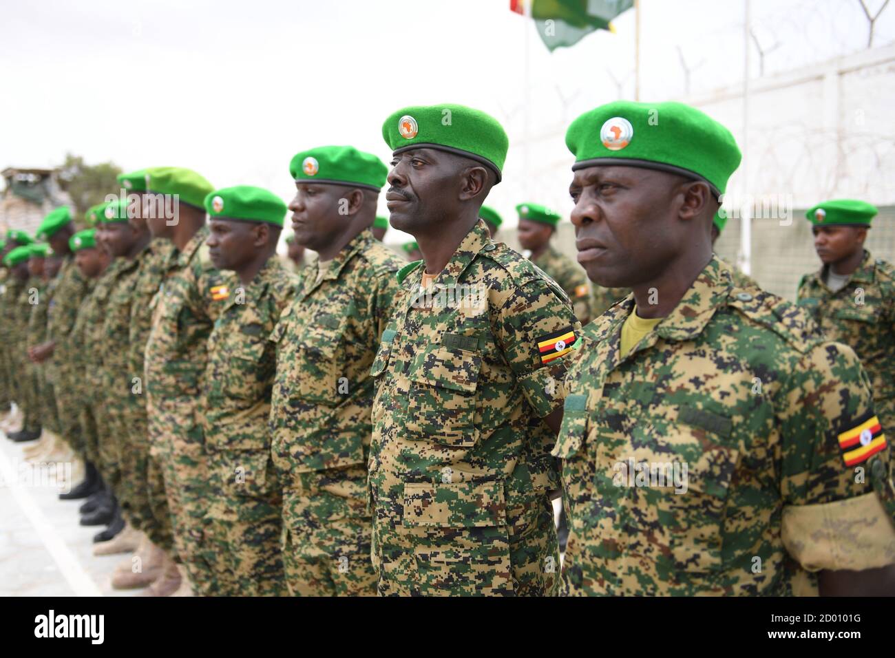Ugandan soldiers who completed their one-year tour of duty with AMISOM ...
