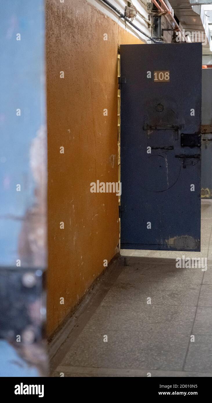 Prison's Windows of Metal Door Protect Prisoner From Inside to Escape ...