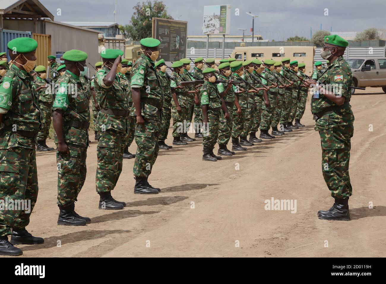On September 20, 2020, Burundian troops under AMISOM mounted a guard of ...