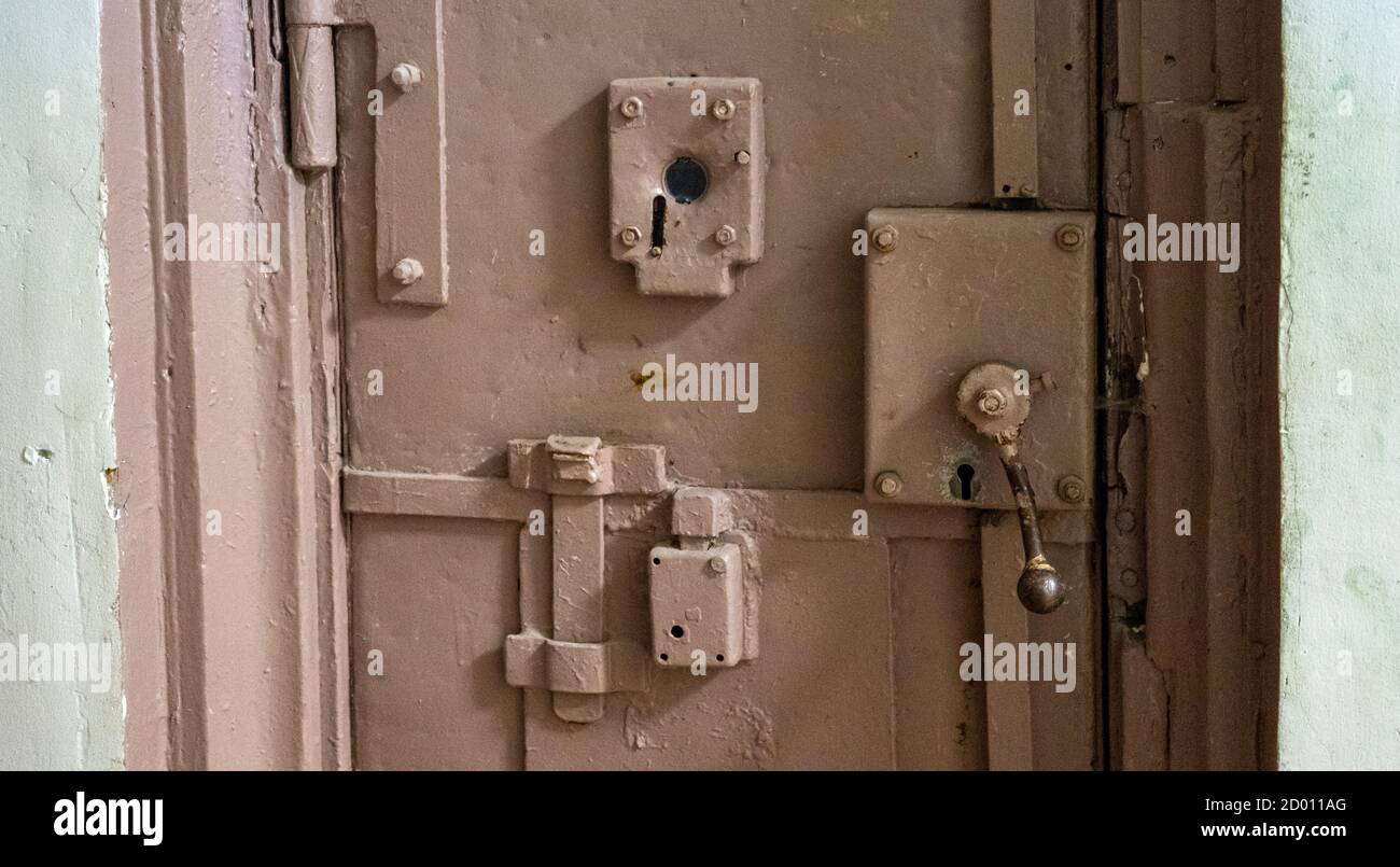 Prison's Windows of Metal Door Protect Prisoner From Inside to Escape ...