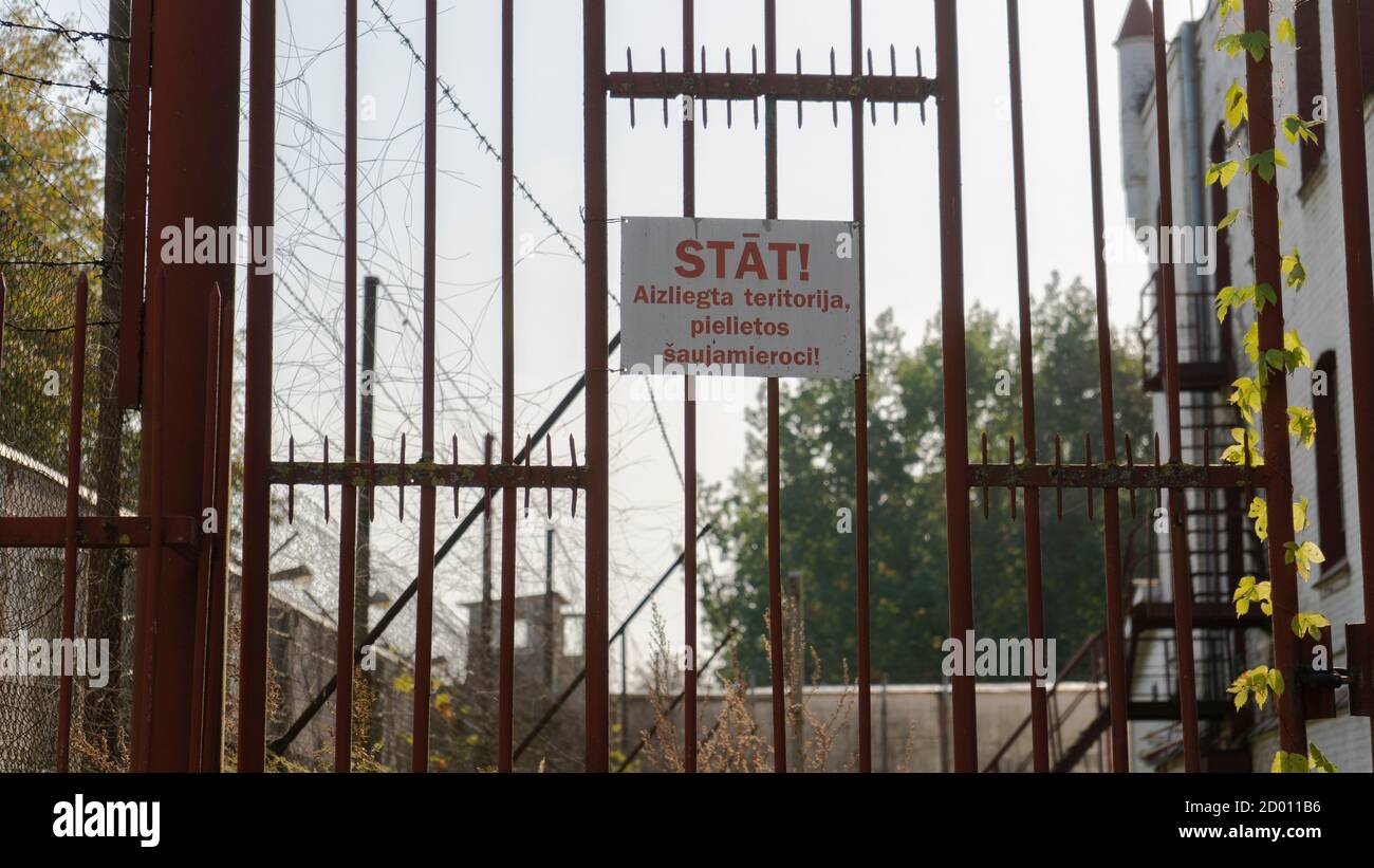 Prison Barbed Wire Fence.Prison Cell's Bars. Jail, Detail of ...