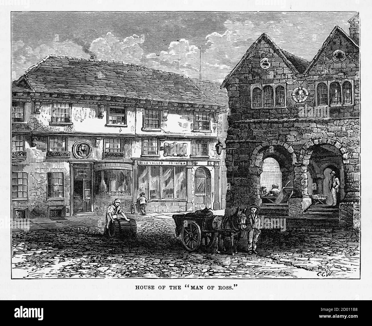 Very Rare, Beautifully Illustrated Antique Engraving of Victorian ...