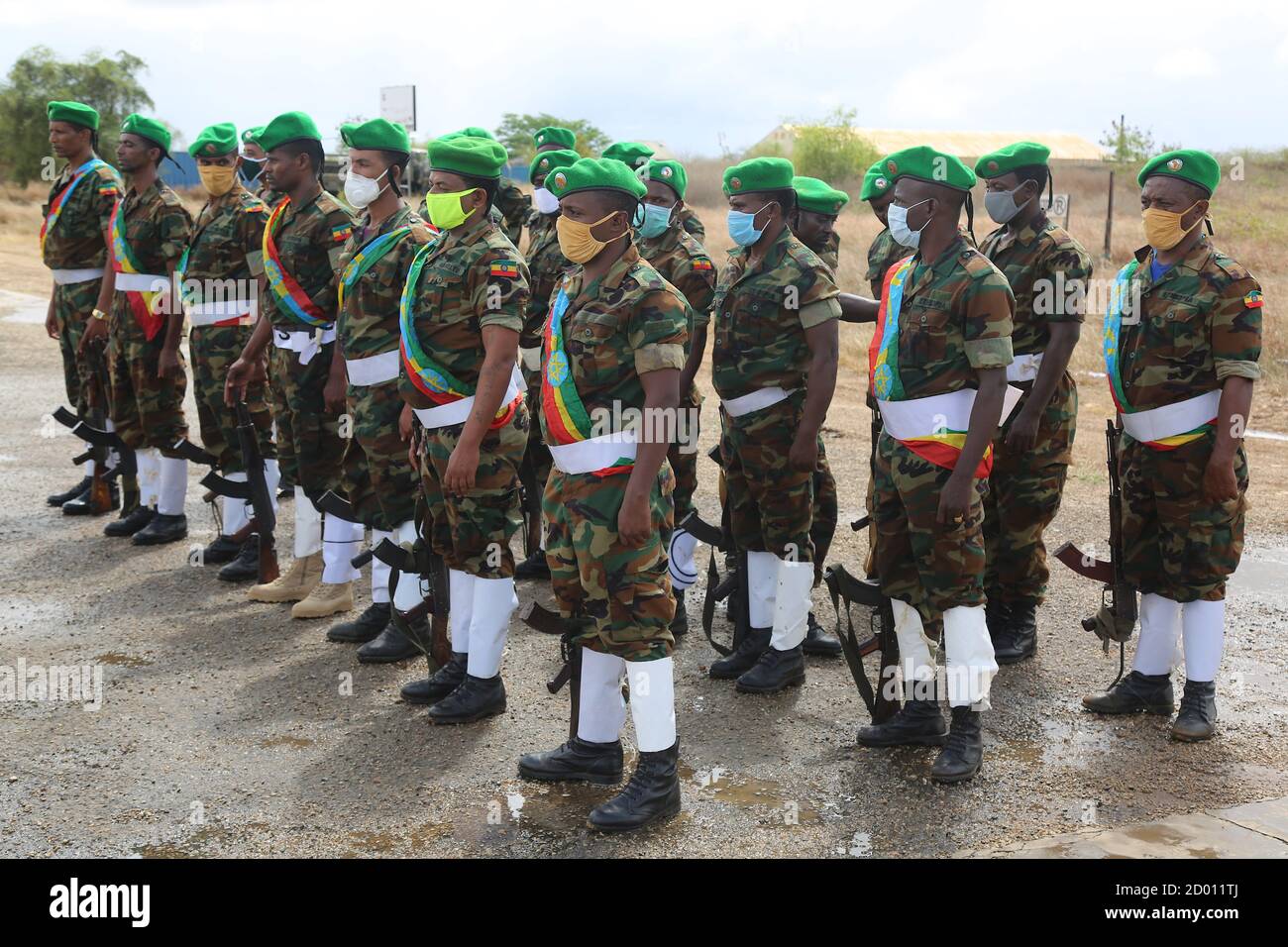 On September 23, 2020, Ethiopian soldiers under AMISOM paraded at the ...