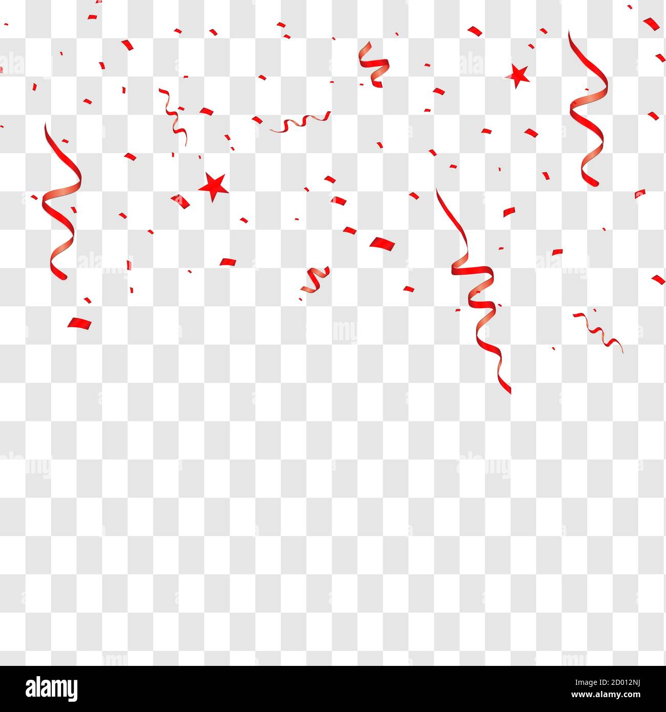 Vector confetti. Festive illustration. Party popper isolated on white ...