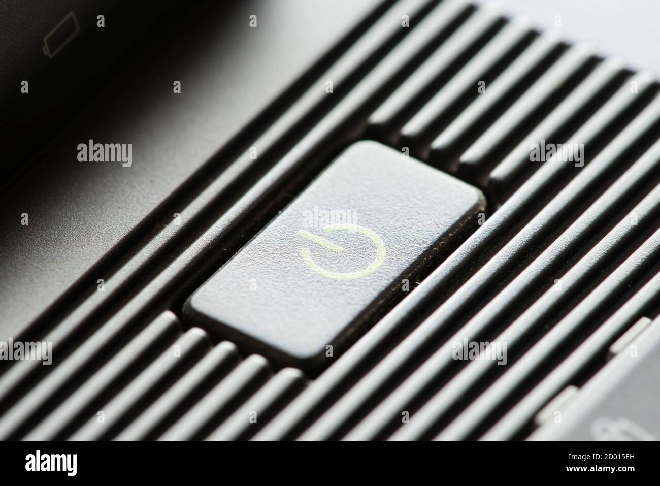 Computer On and off button with international symbol Stock Photo - Alamy