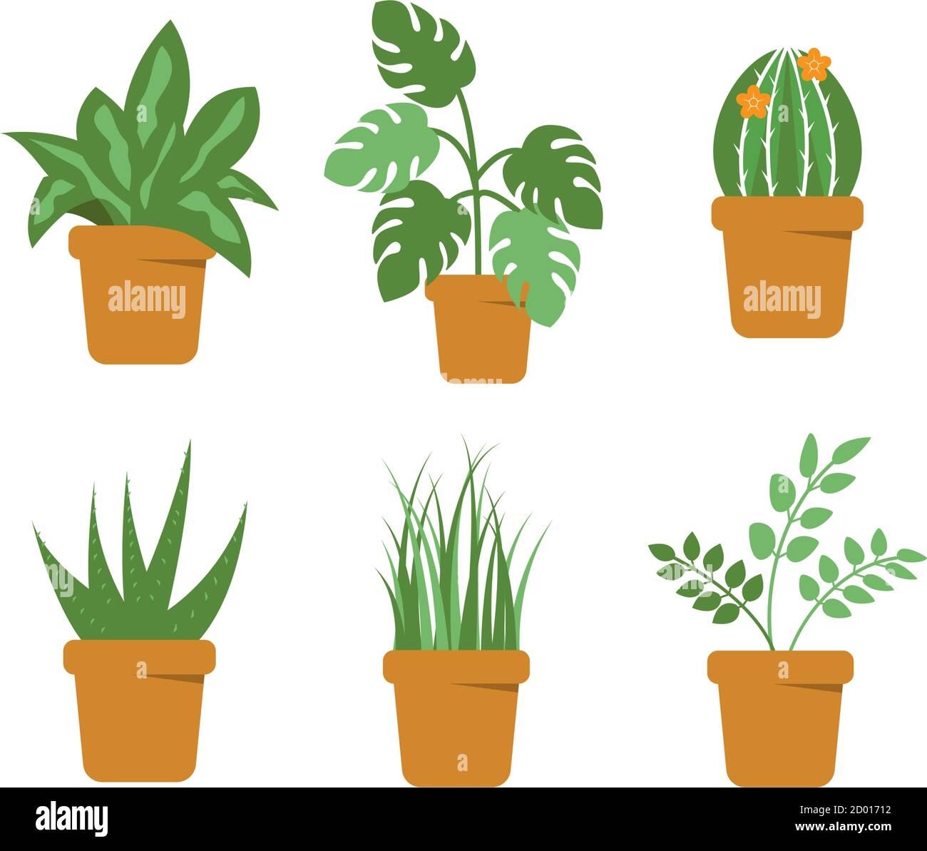 Green plant pot vector isolated illustration Stock Vector Image & Art ...