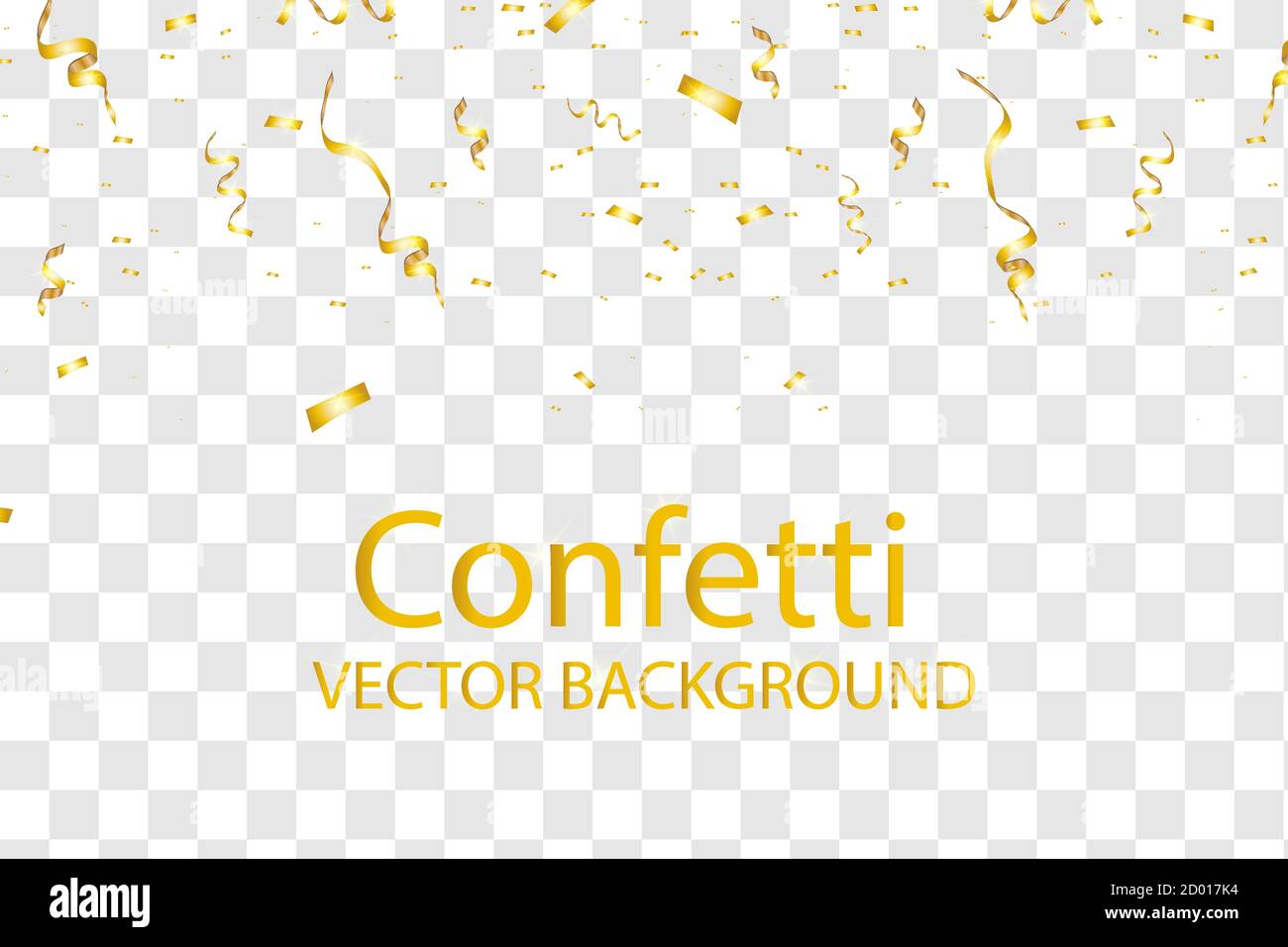 celebration background with gold confetti. Gold glitter confetti flying ...