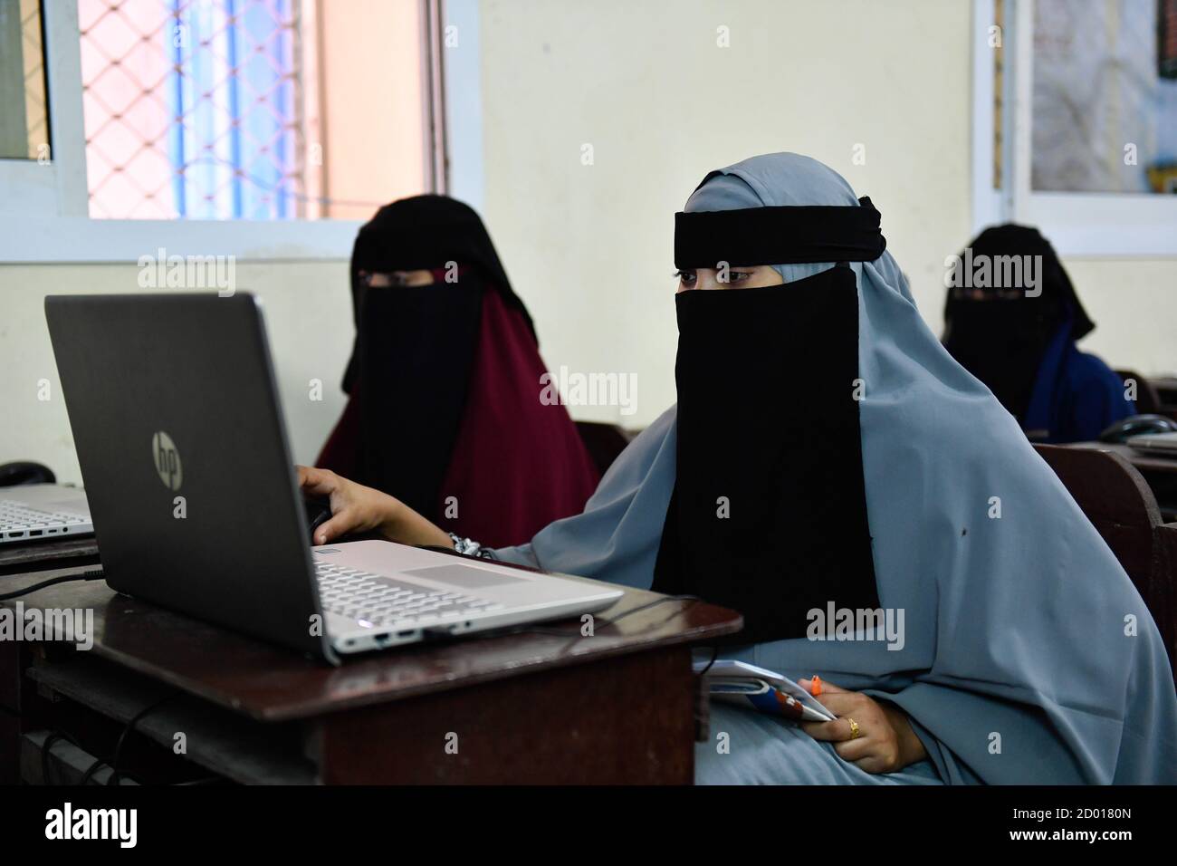 On June 24, 2018, students at Hano Academy in Mogadishu attended a ...