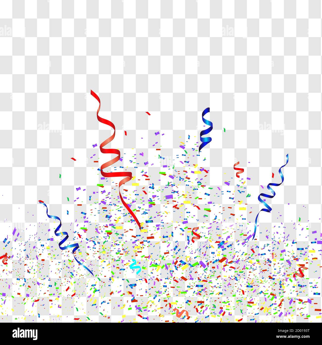 Vector confetti. Festive illustration. Party popper isolated on ...