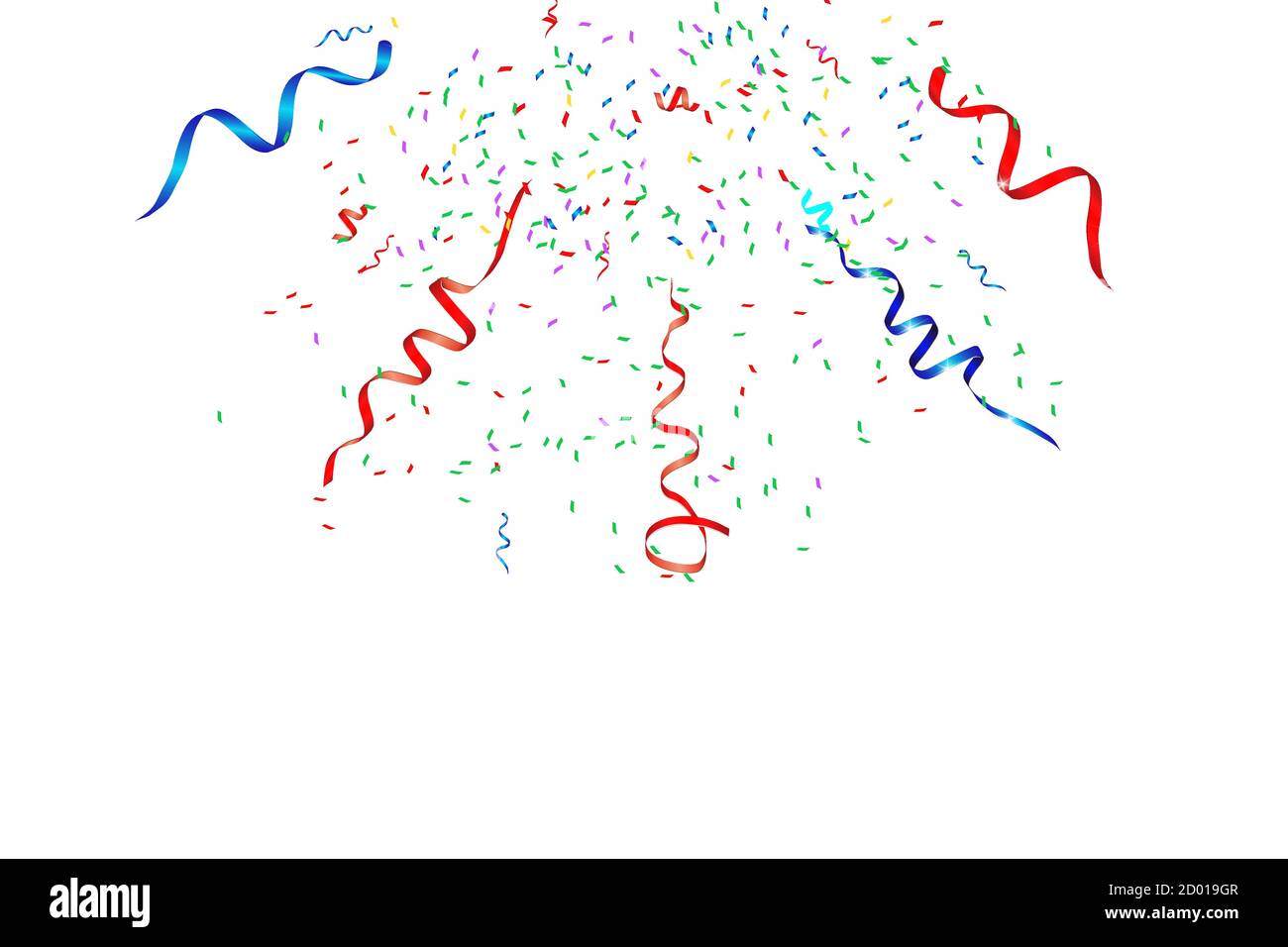 Vector confetti. Festive illustration. Party popper isolated on ...
