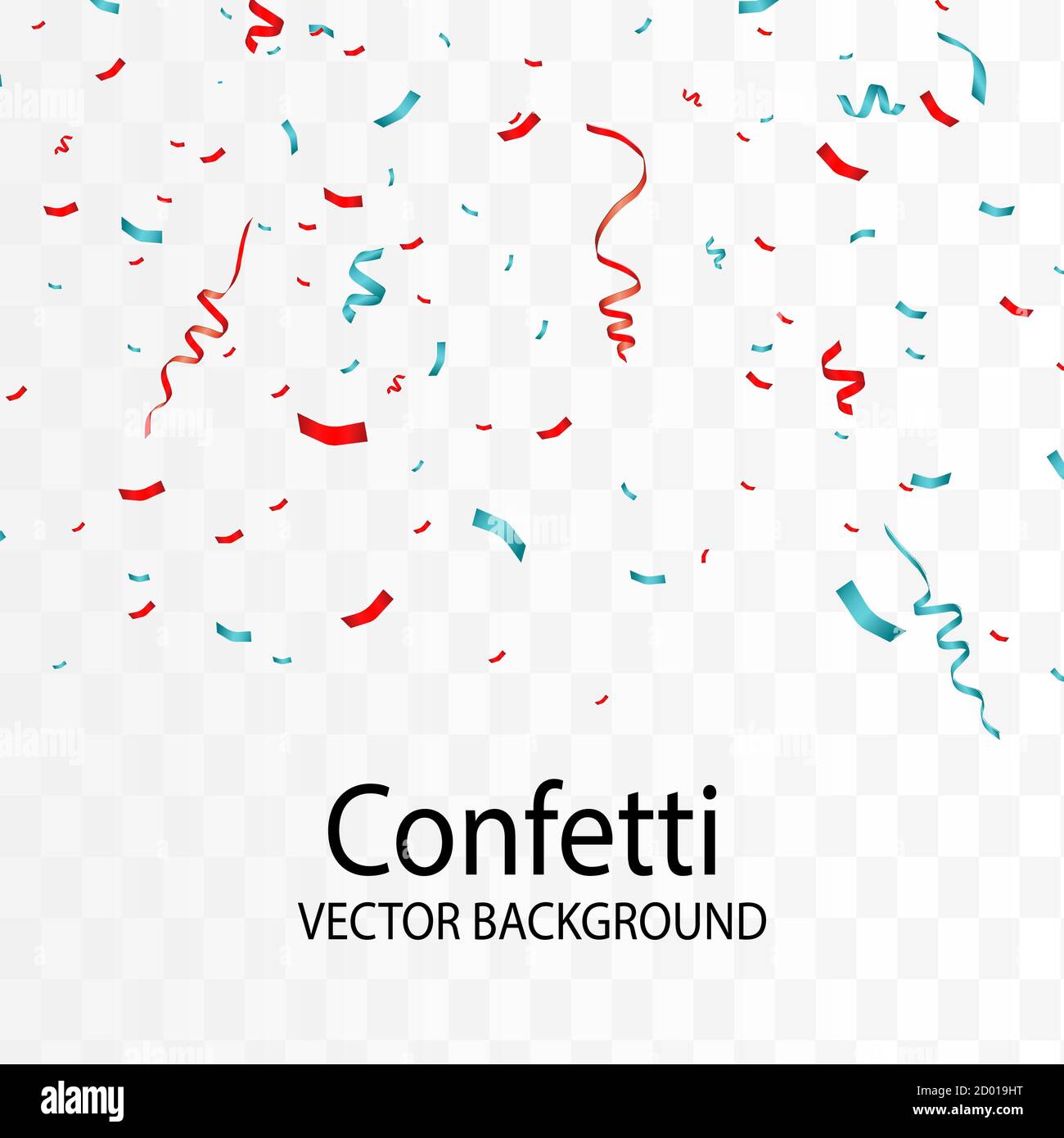 Vector confetti. Festive illustration. Party popper isolated on ...