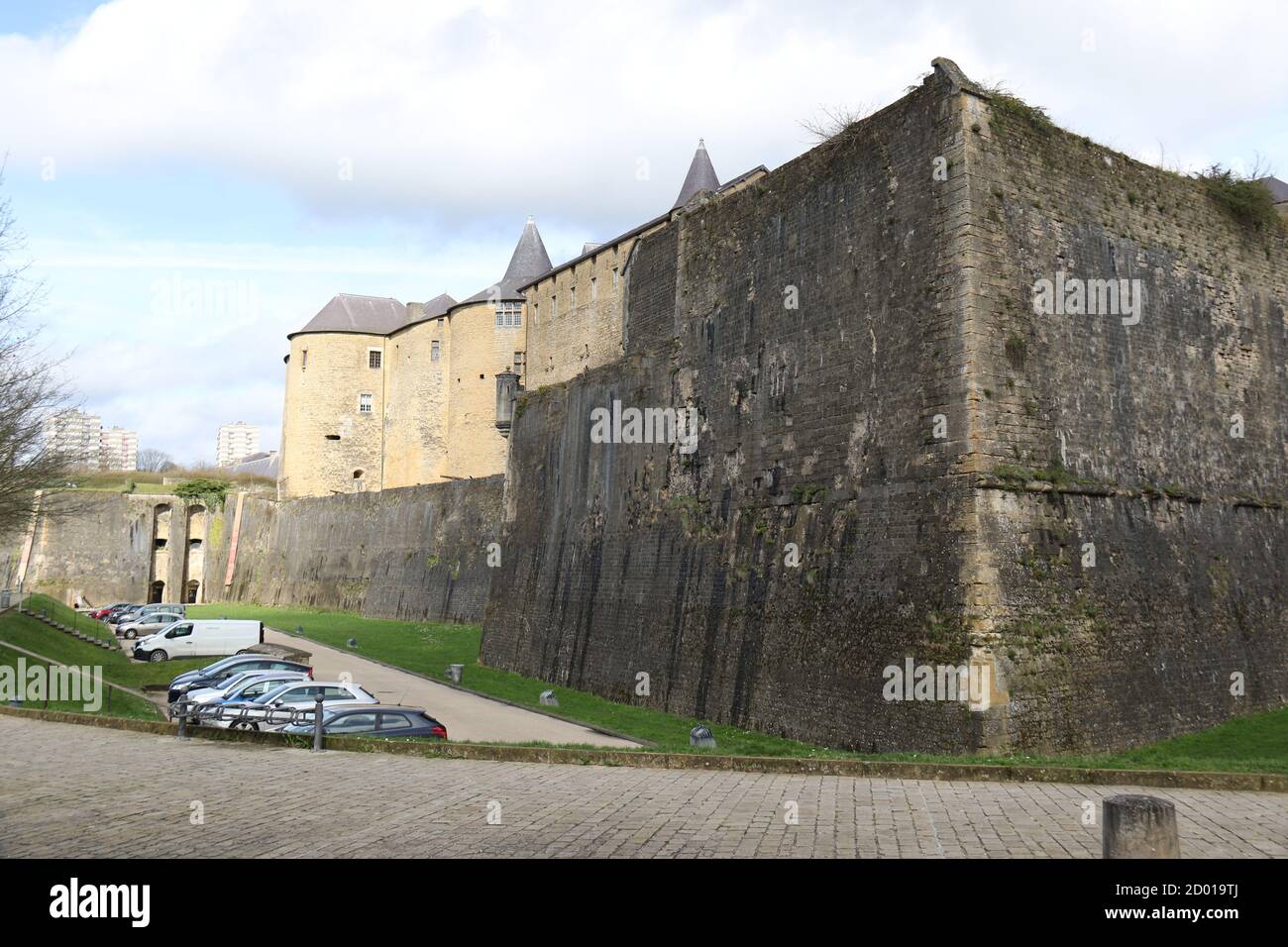 Walls of the Fortress of Sedan in France Stock Photo - Alamy