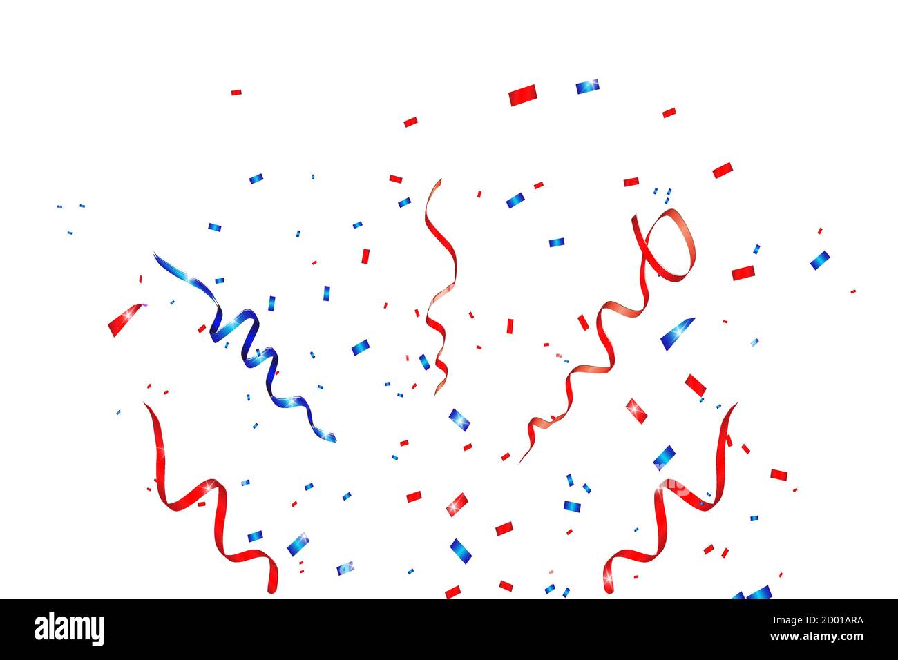 Vector confetti. Festive illustration. Party popper isolated on ...