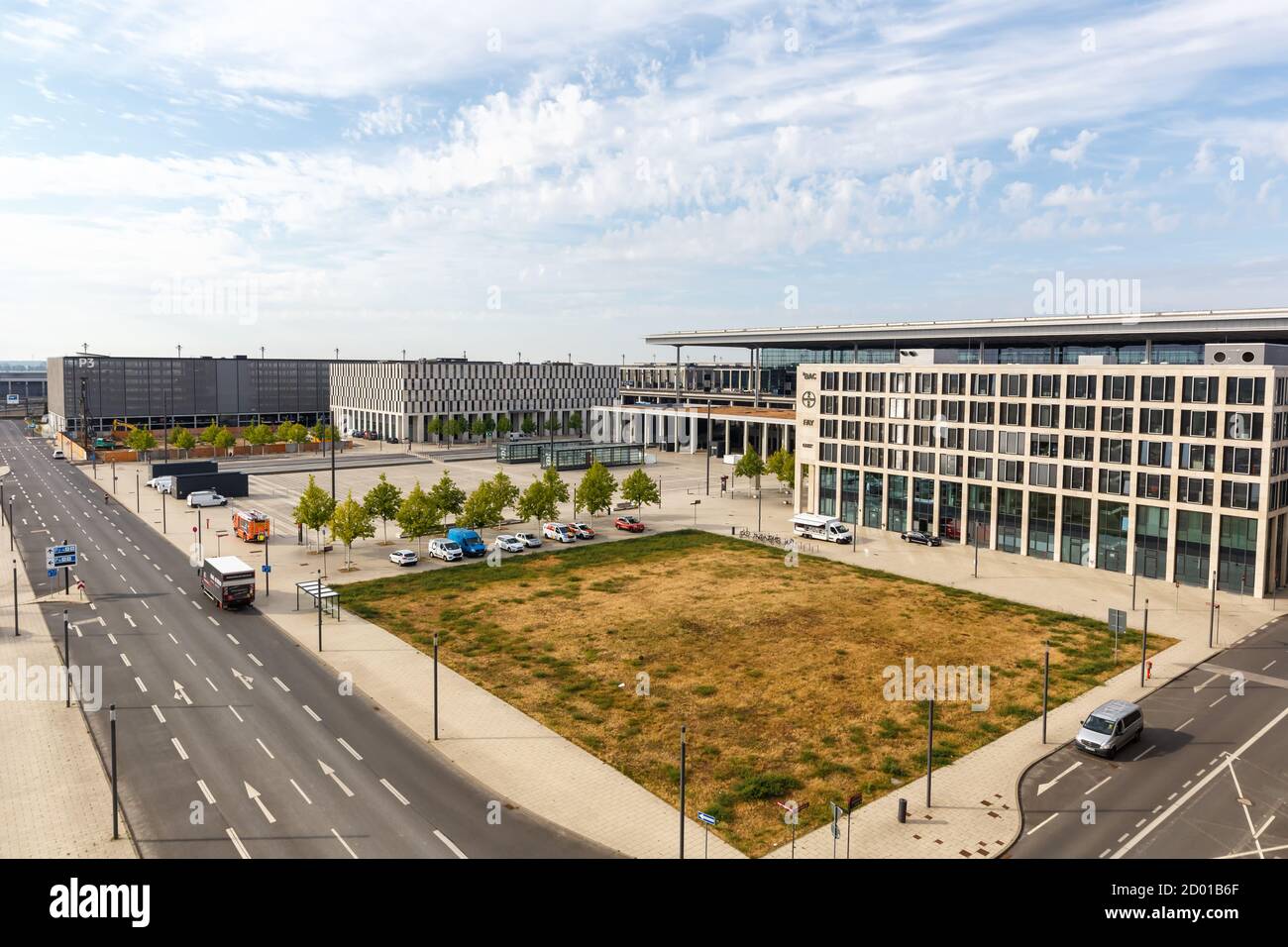 Berlin, Germany - August 20, 2020: Berlin Brandenburg BER Airport Willy ...