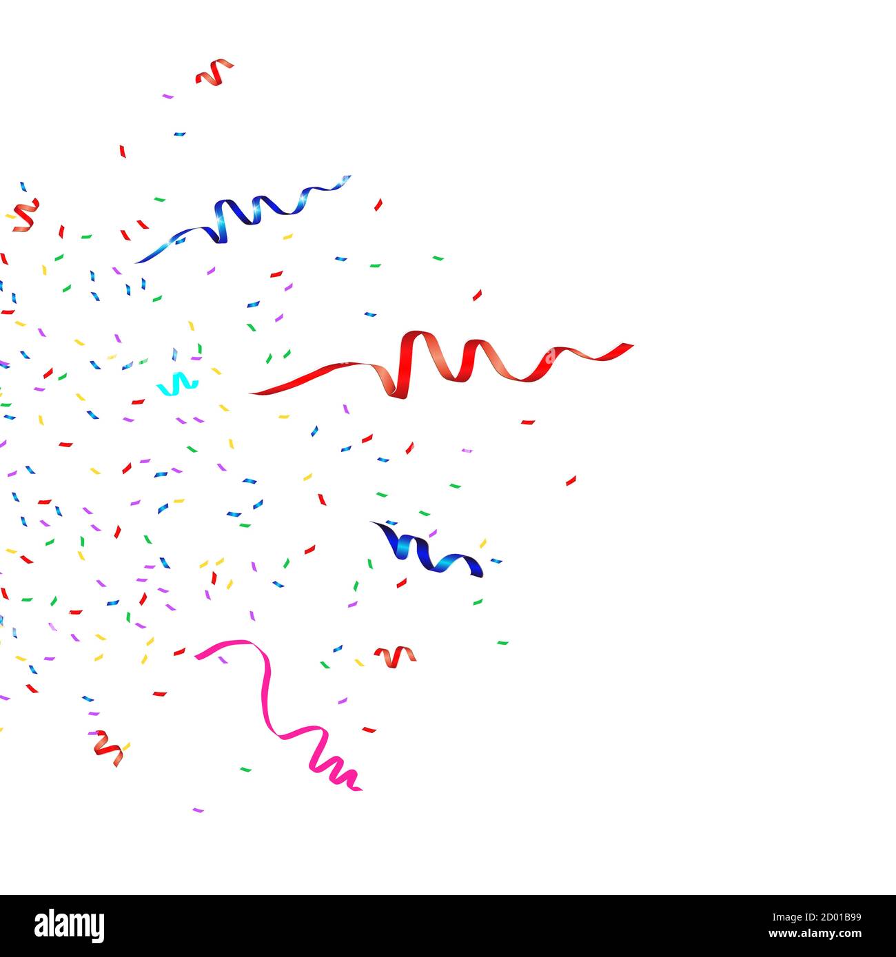 Vector confetti. Festive illustration. Party popper isolated on ...